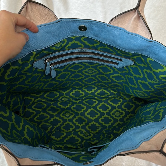 orYANY | Bags | Oryany Large Tote Bag Purse Pastel Colors With Silver ...